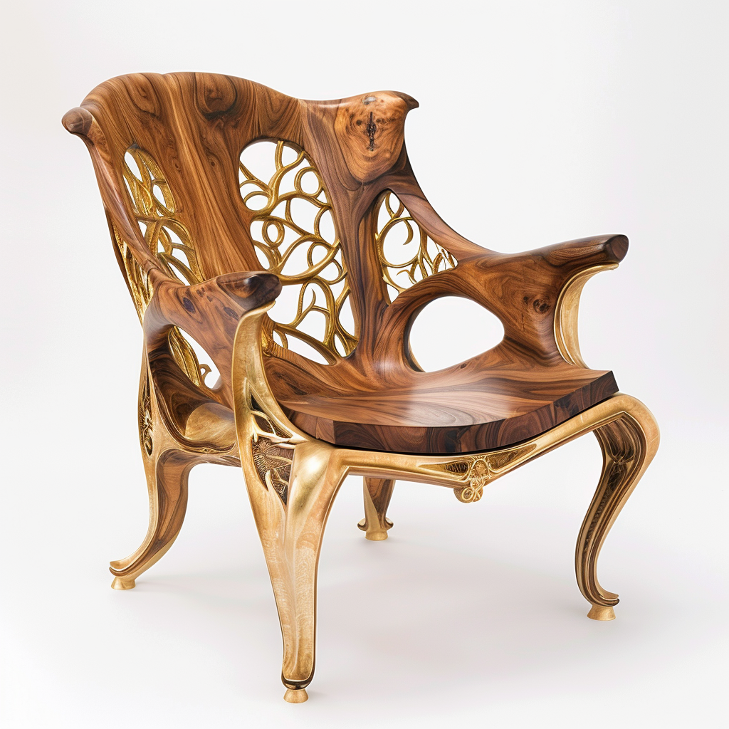 Red Oak chair - Batool Nohan Interiors